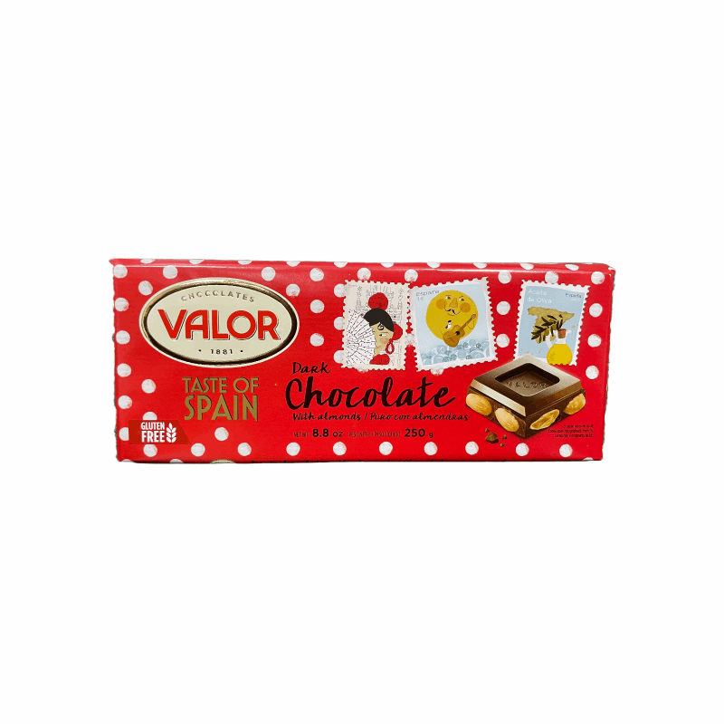 Buy Valor Dark Chocolate with Almonds | Ibérico Taste